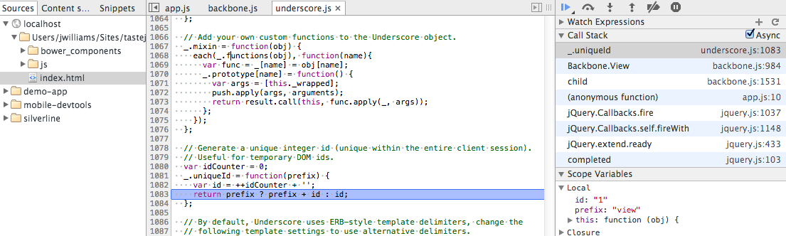 调试时屏蔽javascript库代码 Chrome Devtools Blackbox功能介绍 Alloyteam 
